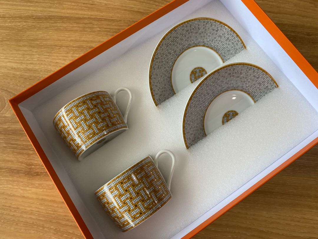 Hermes Tea cup and saucer set, Furniture & Home Living, Kitchenware ...