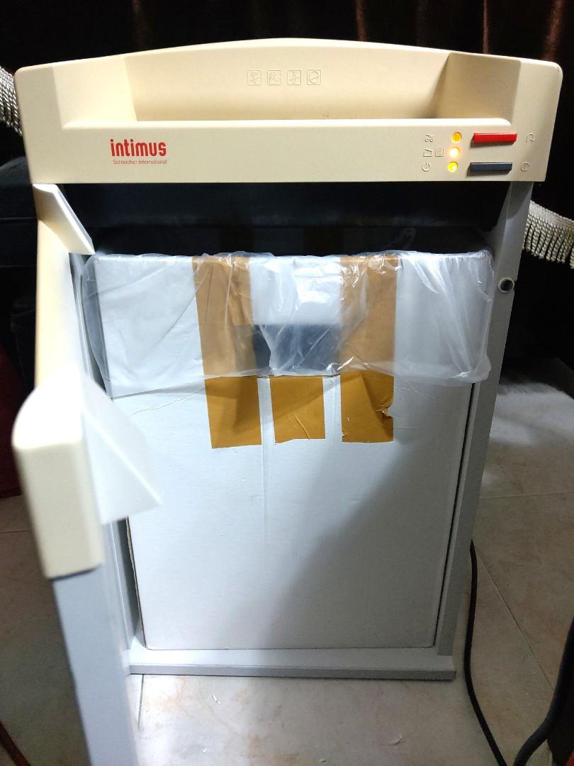 Heavy Duty INTIMUS 302 CC Cross-Cut Paper Shredder with Wooden Cabinet ...