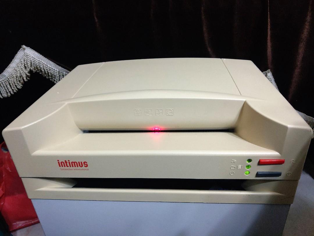 Heavy Duty INTIMUS 302 CC Cross-Cut Paper Shredder with Wooden Cabinet ...