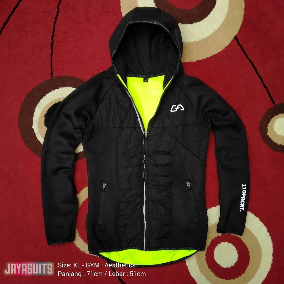 Jaket GYM : Aesthetic Hoodie Hitam, Fesyen Pria, Pakaian , Baju Luaran ...