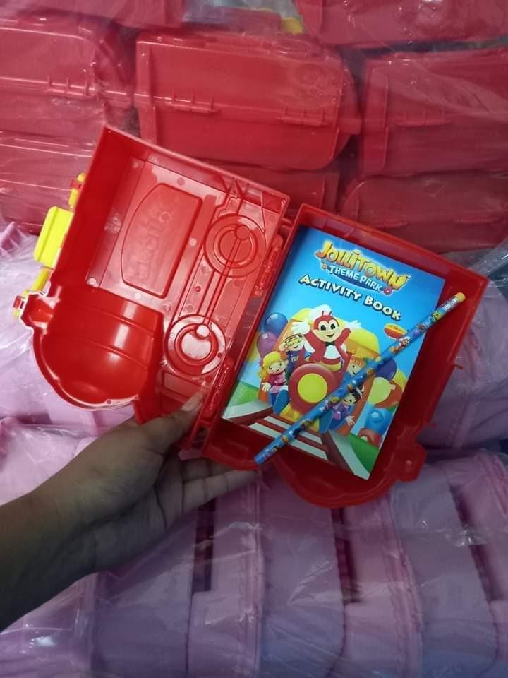 Jollibee fun Box with activity inside, Babies & Kids, Infant Playtime ...