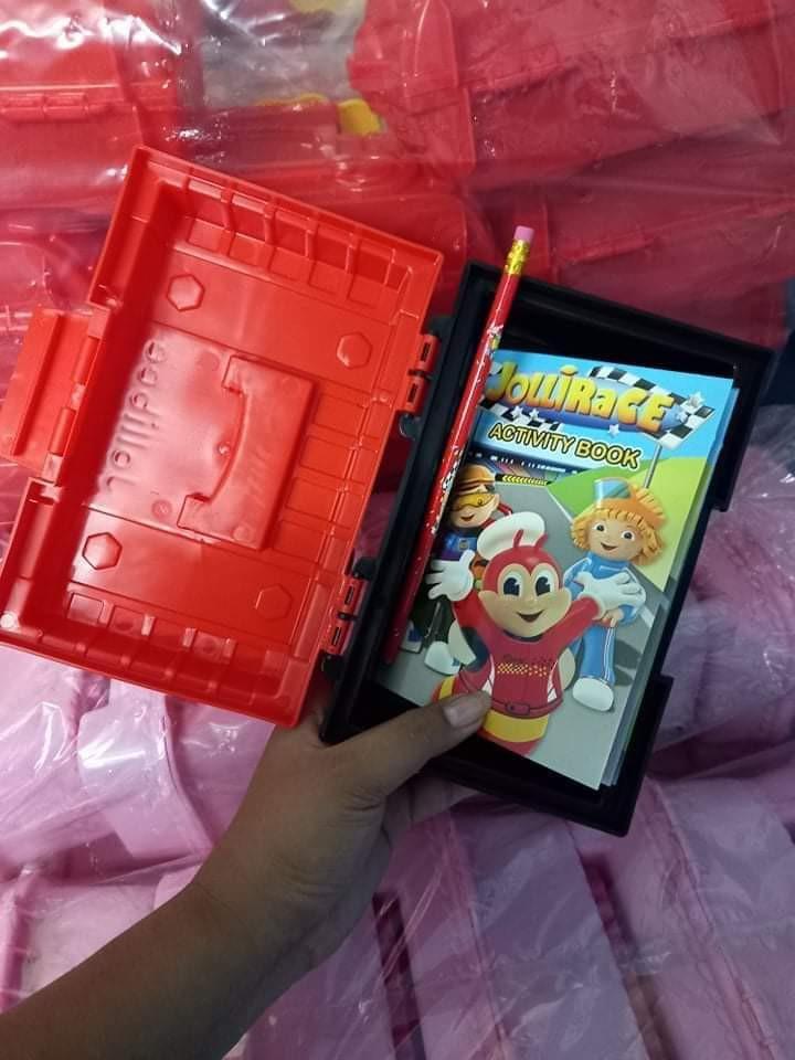 Jollibee fun Box with activity inside, Babies & Kids, Infant Playtime ...