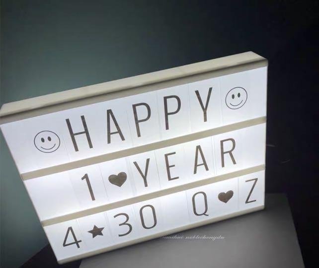 Light Box A4 size with 2 sets of ABC template, Furniture & Home Living ...