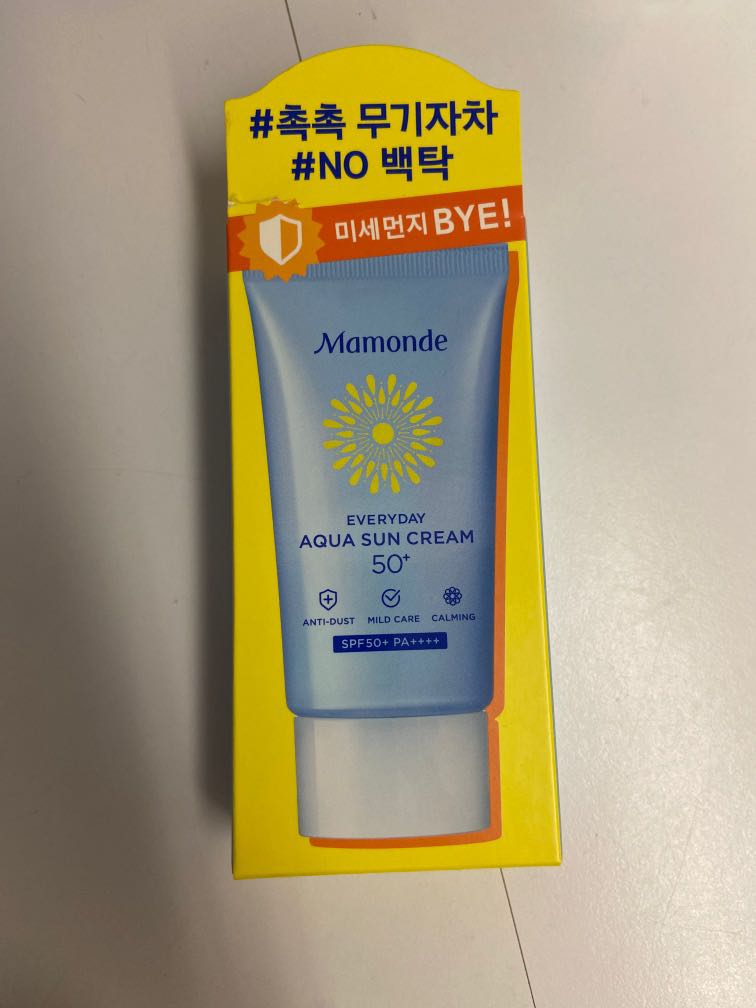 Mamonde SPD50+ Everyday Aqua Sun Cream, Beauty & Personal Care, Face ...