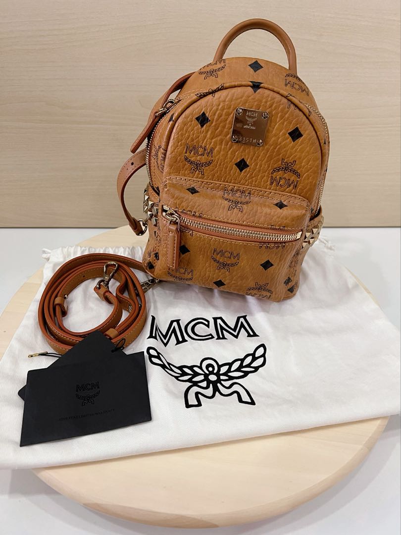 Mcm Mini Backpack, Women's Fashion, Bags & Wallets, Backpacks on Carousell