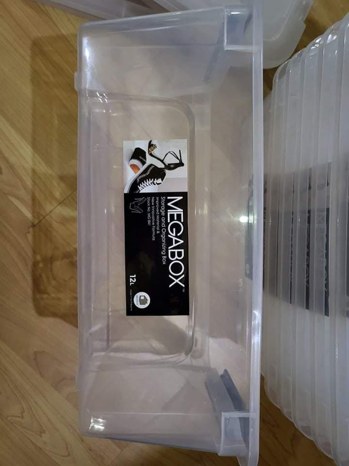 Mega box 12L tupperware/storage box for organizing, Furniture & Home ...