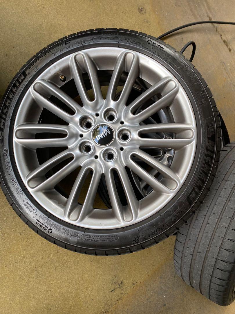 Mini Cooper 17 inch rims with tyres, Car Accessories, Tyres & Rims on ...
