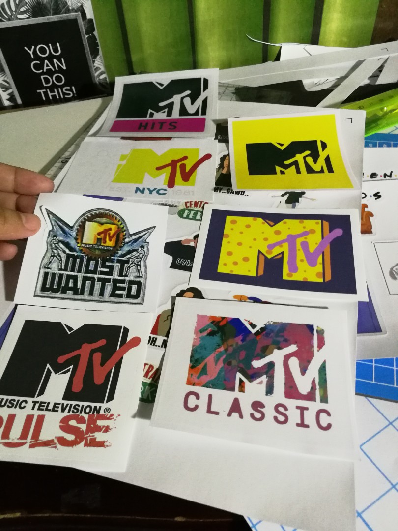 MTV stickers (sold per piece), Hobbies & Toys, Stationary & Craft ...