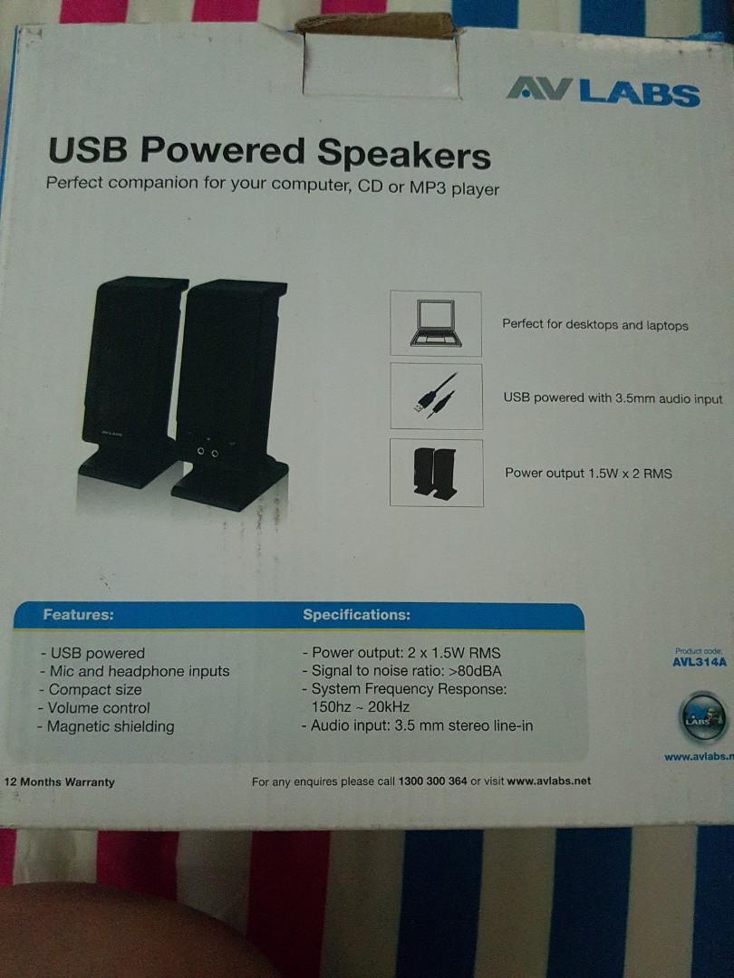 New AV lab speakers, Audio, Soundbars, Speakers & Amplifiers on Carousell