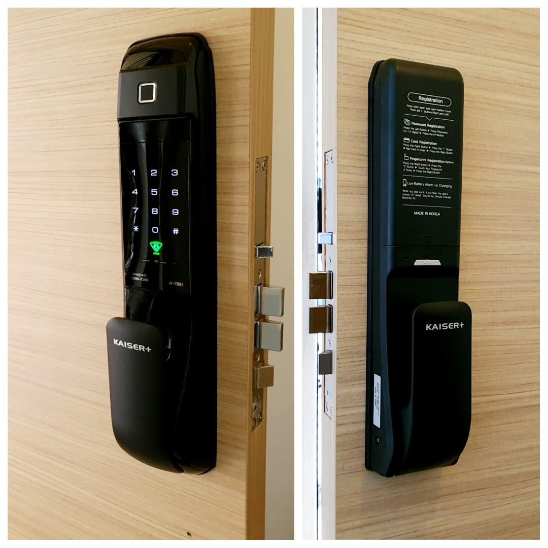 ⭐NEW⭐ Kaiser+ H-7891 Push Pull Smart Digital Door Lock - 4-way ...