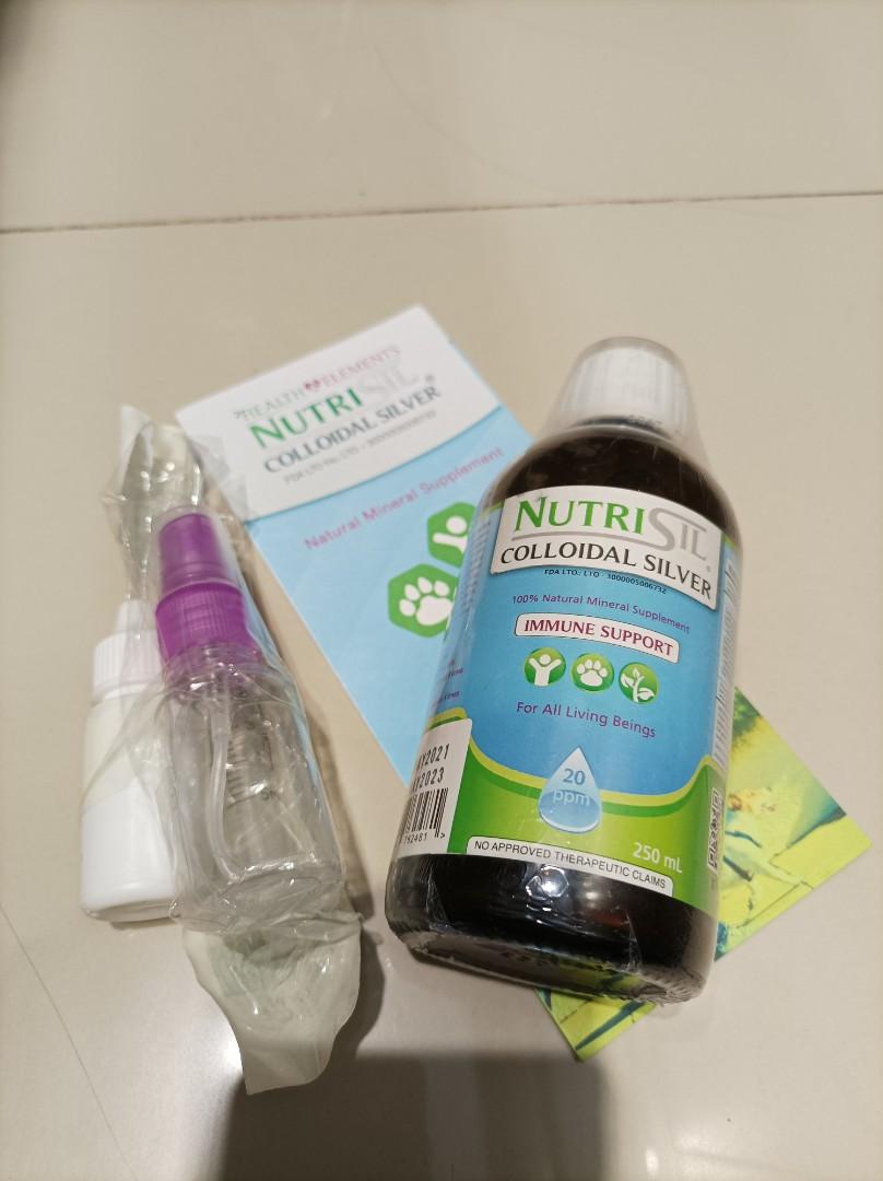 Nutrisil Colloidal Silver, Health & Nutrition, Health Supplements ...