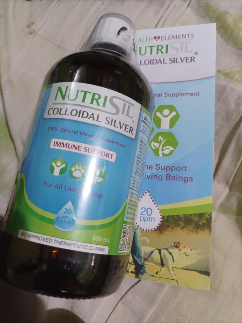 Nutrisil Colloidal Silver, Health & Nutrition, Health Supplements ...