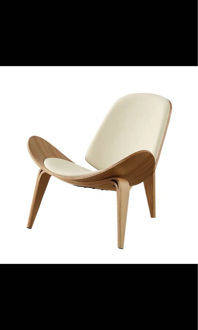 Oak Shell Lounge Chair, Furniture & Home Living, Furniture, Chairs on ...
