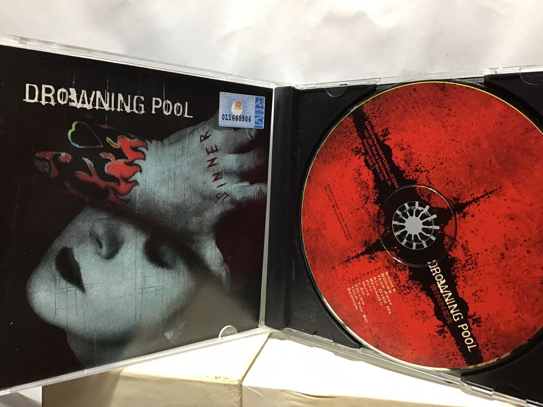 ORIGINAL 2001 PRESS Drowning Pool - Sinner OOP CD Anubis Hard Rock ...