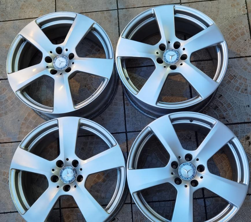 Original Mercedes 18" Staggered Rims Wheels A2124011302 A2124011402 ...