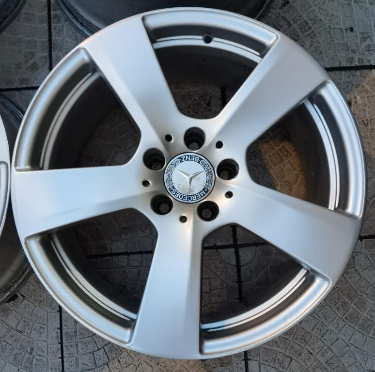 Original Mercedes 18" Staggered Rims Wheels A2124011302 A2124011402 ...