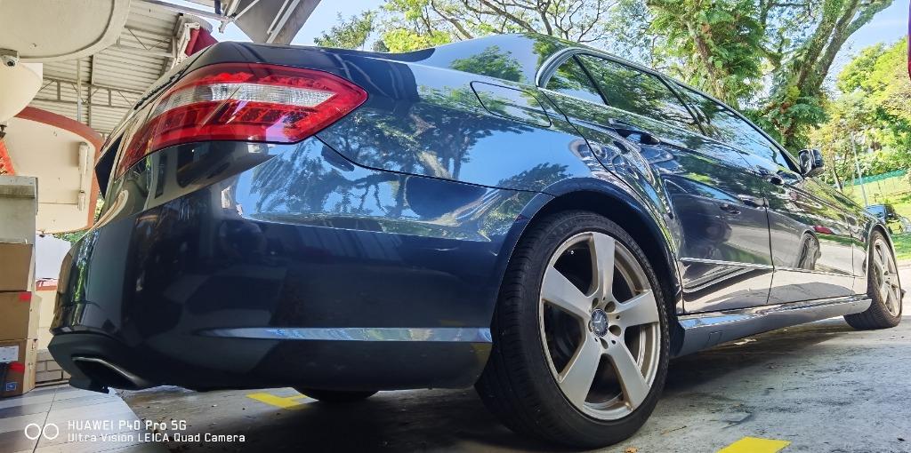 Original Mercedes 18" Staggered Rims Wheels A2124011302 A2124011402 ...