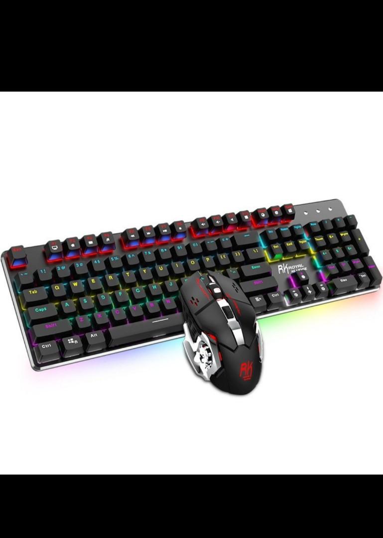 Original Royal Kludge RK528 RGB Gaming Keyboard and Mouse Set 2.4G Wireless, Computers & Tech ...