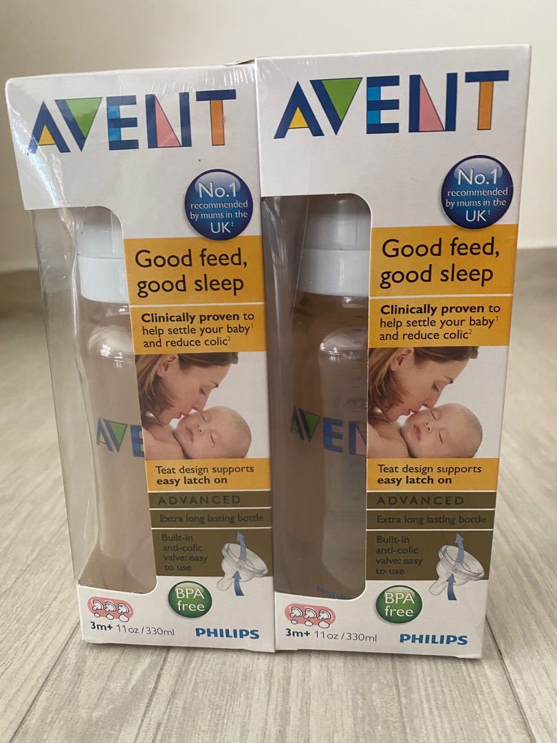 Philips Avent 2 bottles (330ml) - Made in England, Babies & Kids ...
