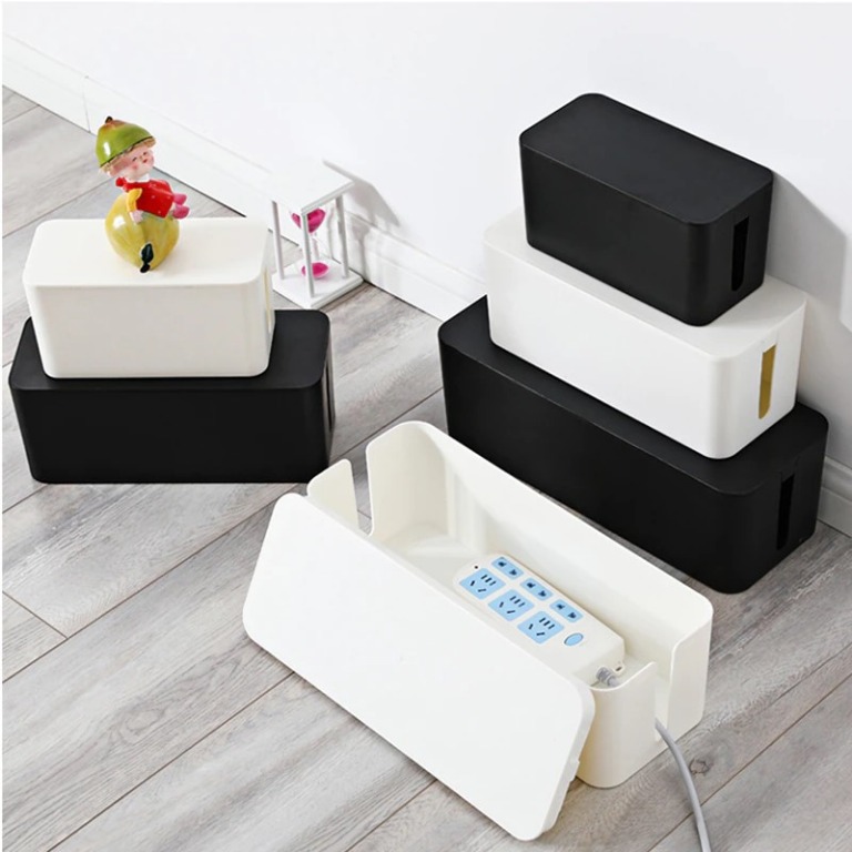 Plastic Power Strip Storage Box Data Cable Wire Finishing Box Socket ...