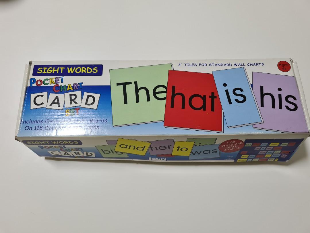 Pocket Chart Sight Words Card Set, Hobbies & Toys, Stationery & Craft ...