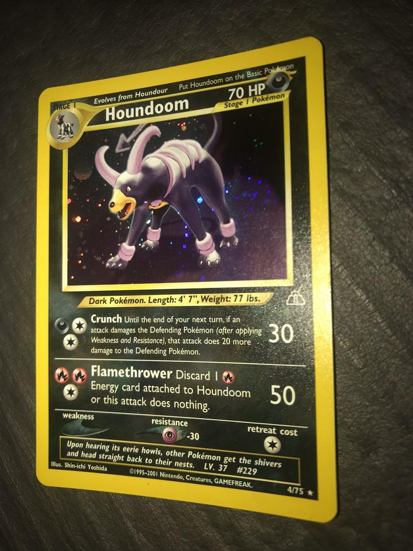 Pokemom Houndoom Neo, Hobbies & Toys, Toys & Games on Carousell