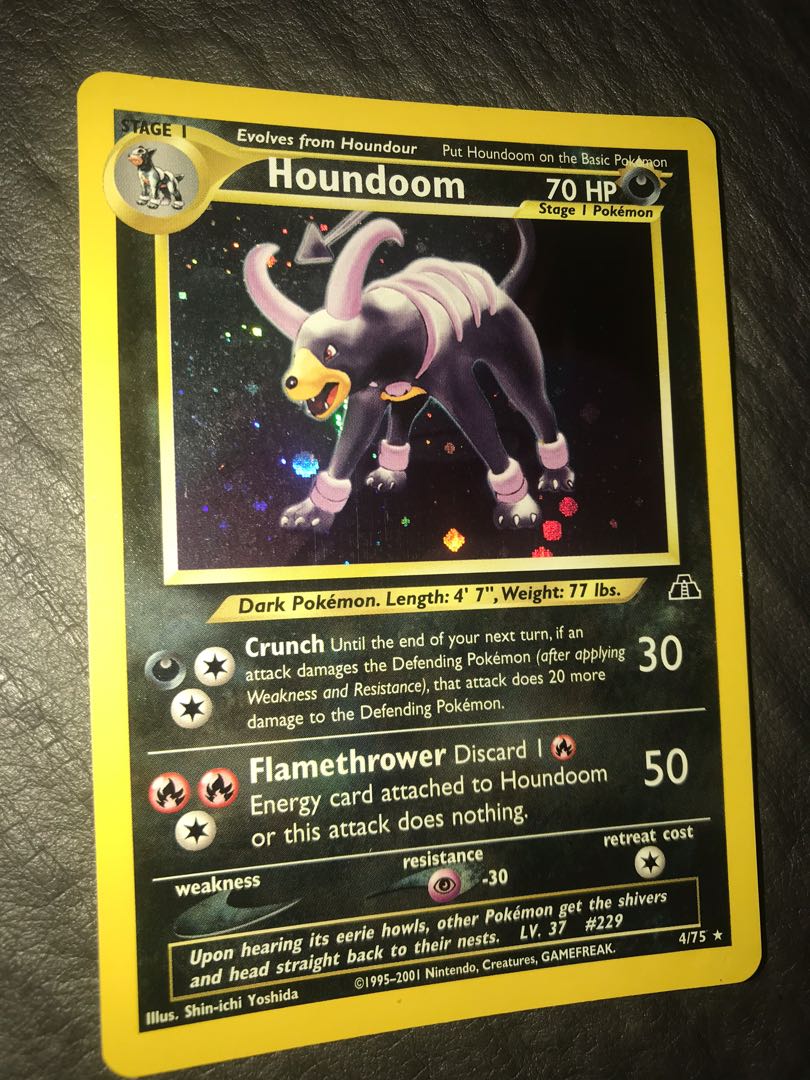 Pokemom Houndoom Neo, Hobbies & Toys, Toys & Games on Carousell