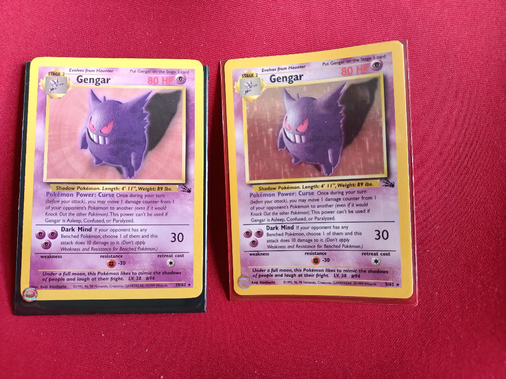Pokemon Card Gengar base set 20/62 5/62, Hobbies & Toys, Toys & Games ...