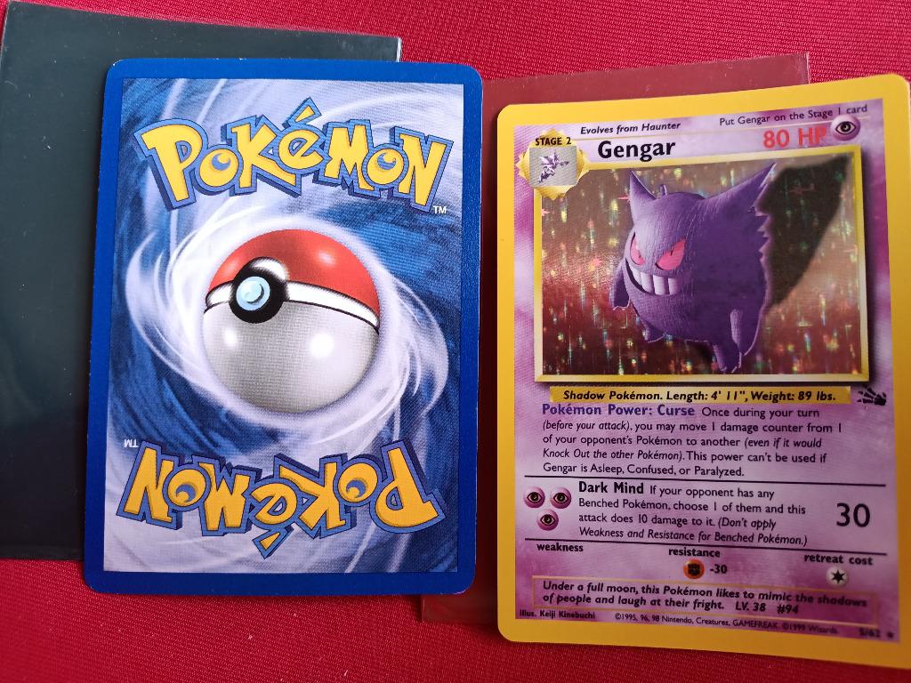 Pokemon Card Gengar base set 20/62 5/62, Hobbies & Toys, Toys & Games ...