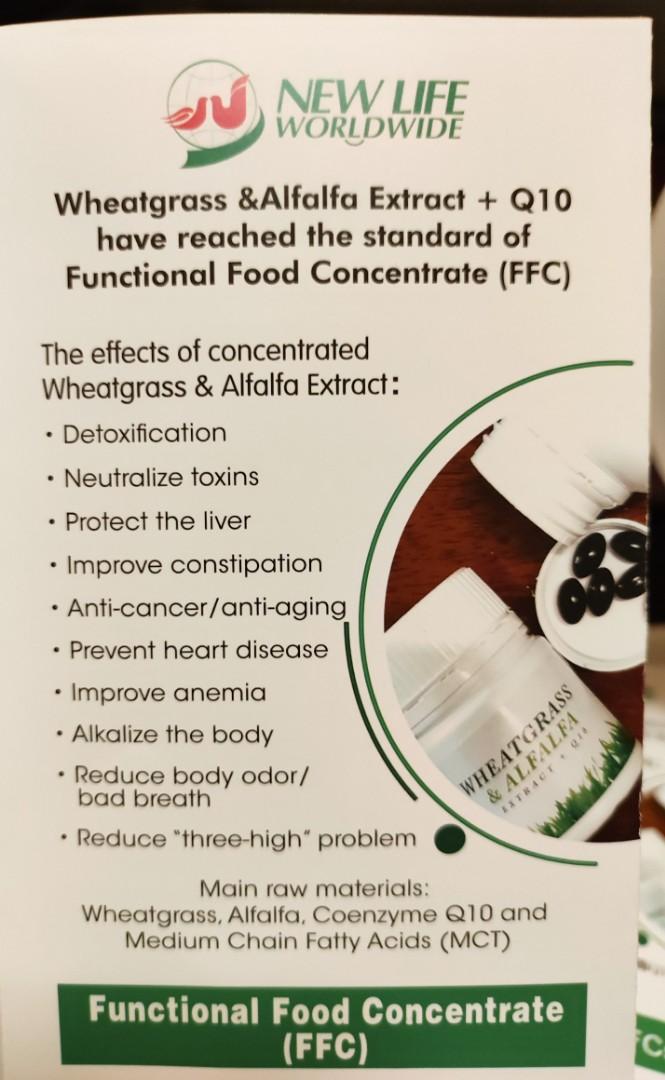 [READY STOCK] Wheatgrass & Alfalfa extract + CoQ10 - NewLife Worldwide ...