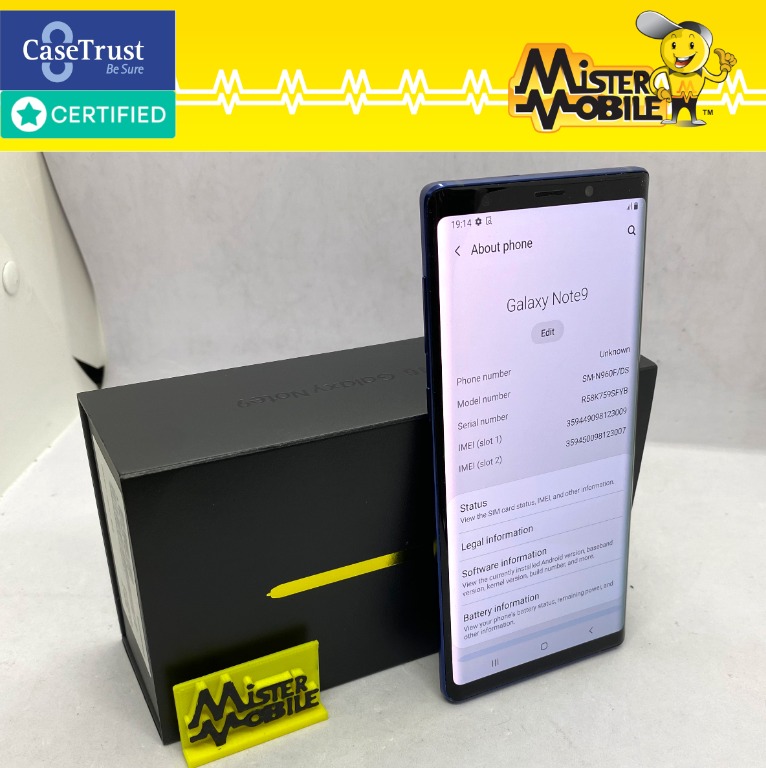 Samsung Galaxy Note 9 512 512GB Ocean Blue Local Used, Mobile Phones ...