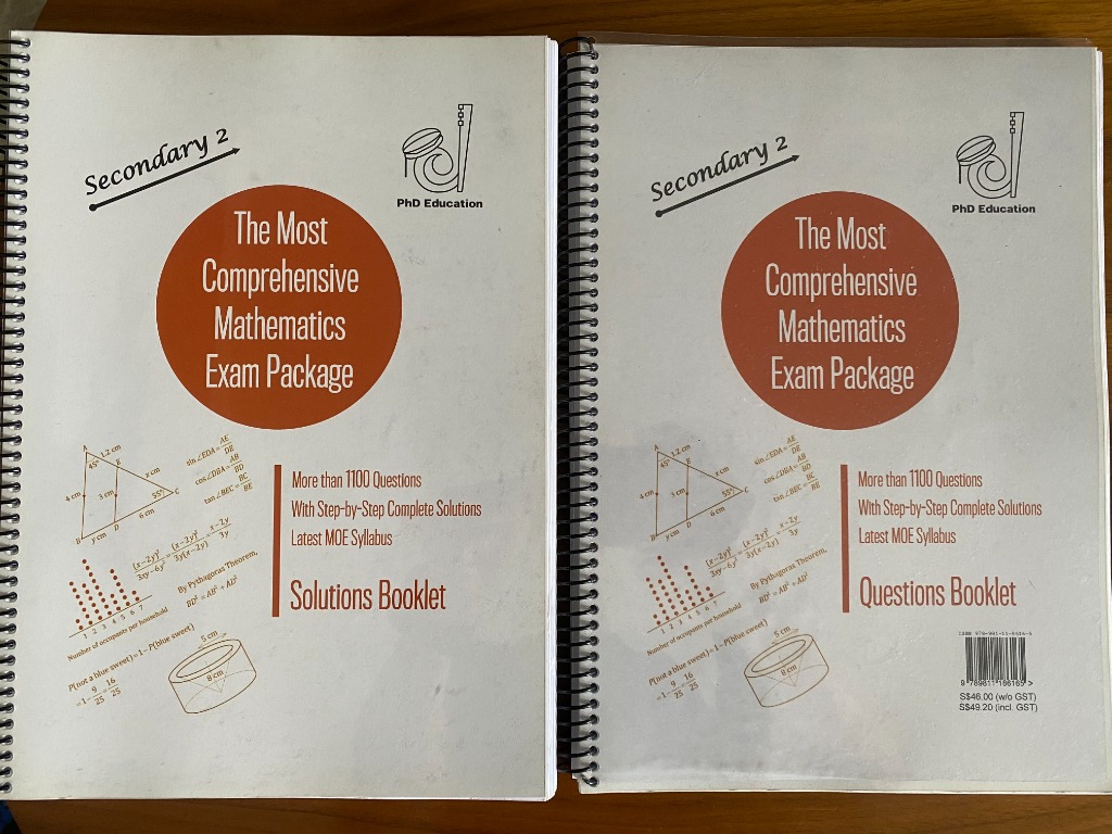 Secondary 2 The Most Comprehensive Mathematics Exam Package, Hobbies ...