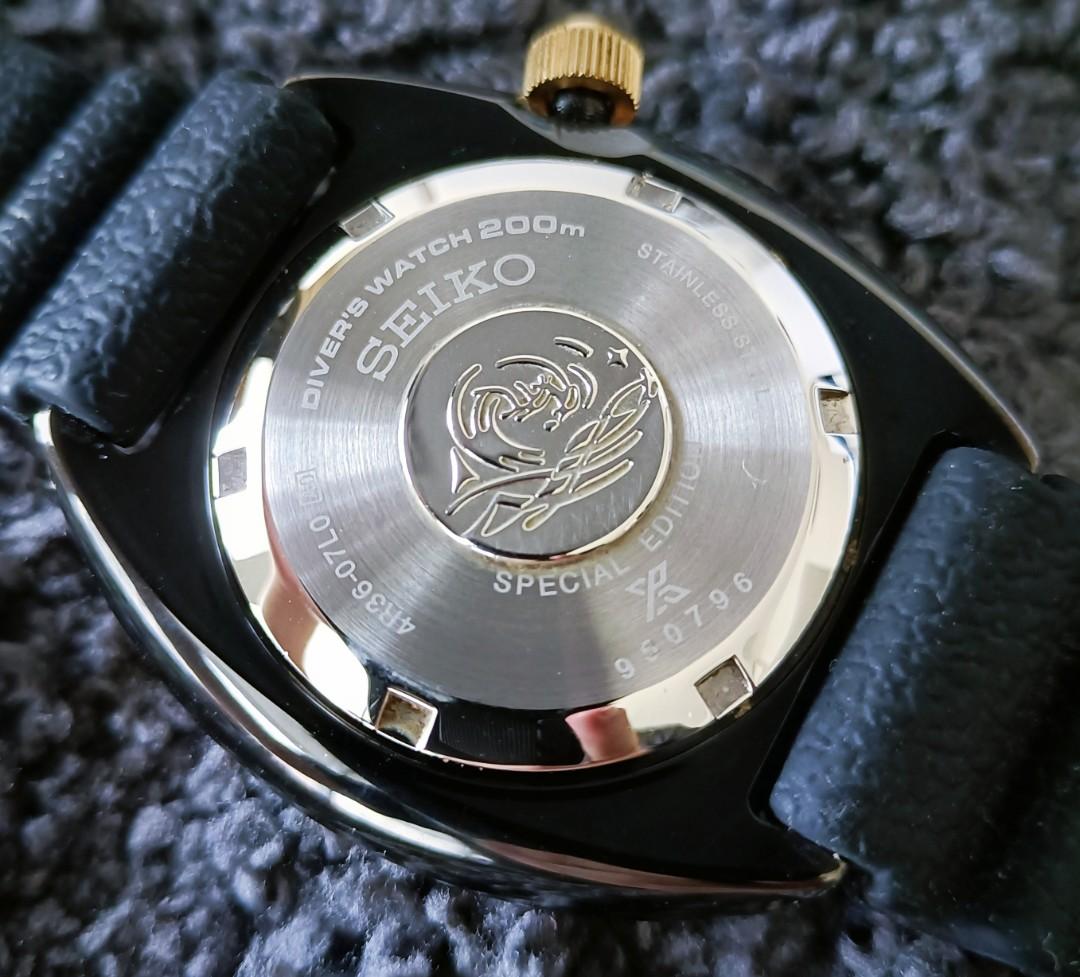 Seiko Golden Turtle PVD Black Automatic Prospex Dive Watch SRPD46K1 ...