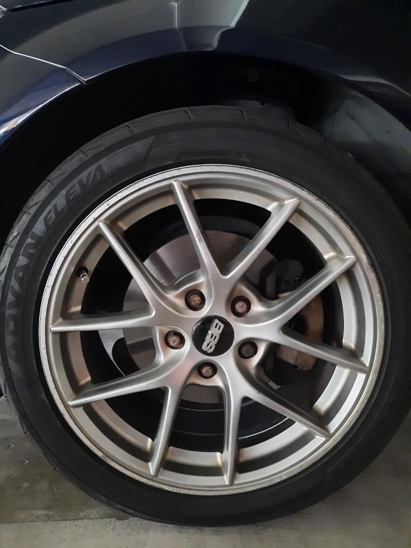 Set of 4 x 17 inch Lightweight BBS Replica Rims PCD 5x112, Car ...