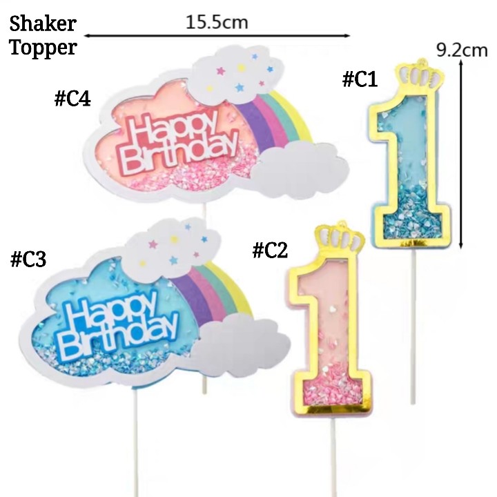 Shaker Cake Topper - Baby Shower / Full Month, Furniture & Home Living ...