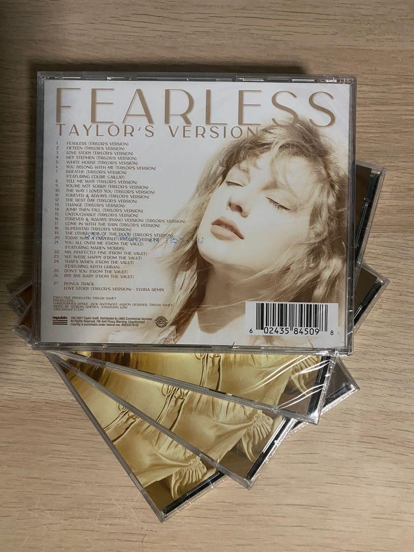 SIGNED Taylor Swift Fearless (Taylor's Version) CD, Hobbies & Toys ...