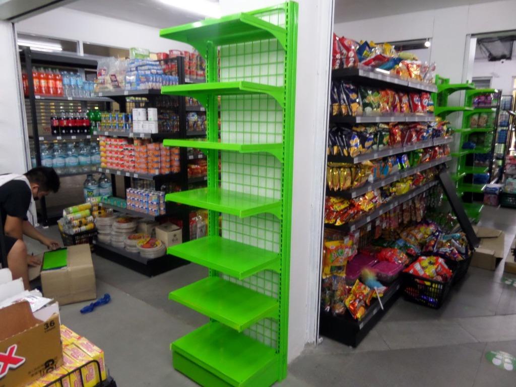 steel racking Grocery standee Gondola, Furniture & Home Living ...