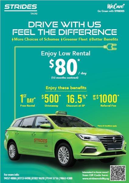 Strides EV Taxi MG5 - As Low as $80*/day, Cars, Car Rental on Carousell