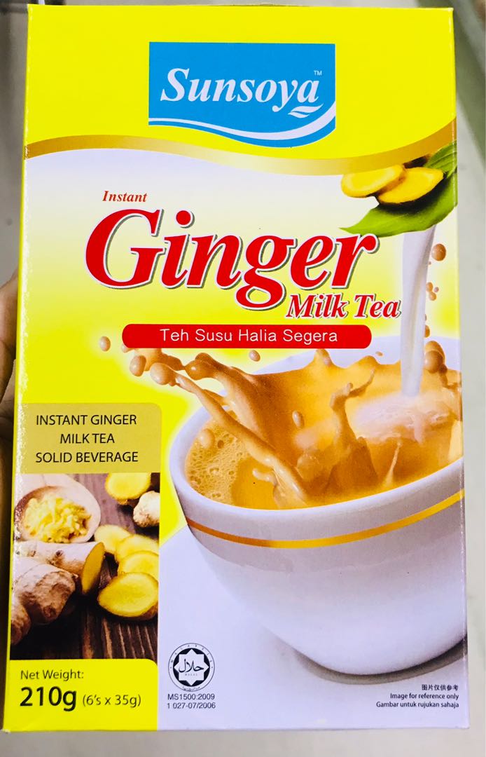 Sunsoya Instant Ginger Milk Tea 210g (6 sachets x 35g), Food & Drinks ...