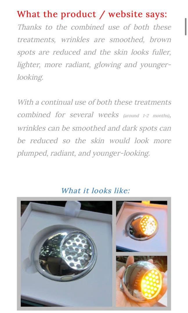 Talika light duo light therapy for freckles anti wrinkles collagen ...
