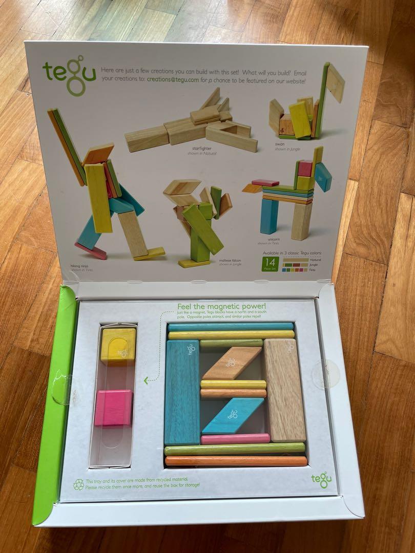 Tegu - magnet wooden blocks -14 piece set, Hobbies & Toys, Toys & Games ...