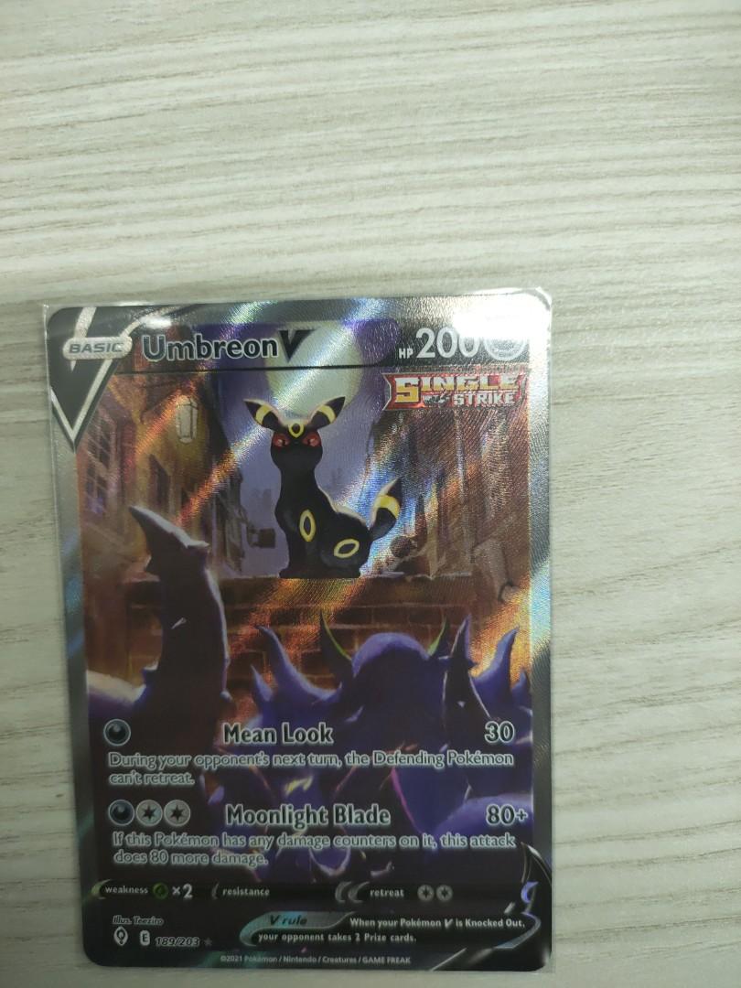 Umbreon V Alternate Full Art- Evolving skies, Hobbies & Toys ...