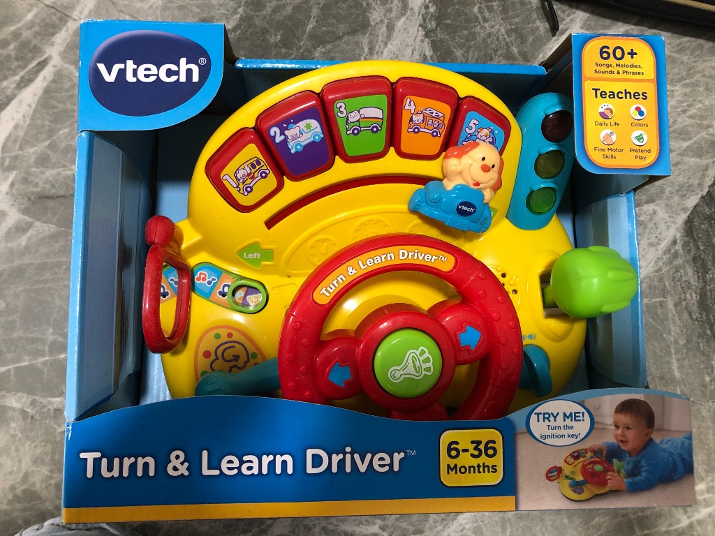 VTECH Turn & Learn Driver, Babies & Kids, Infant Playtime on Carousell
