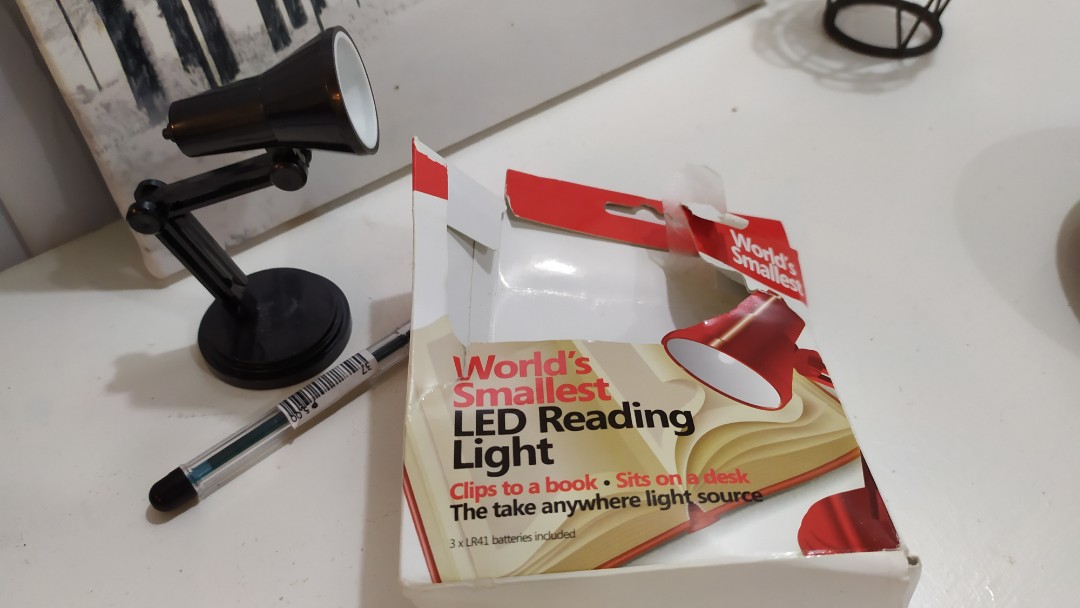 Worlds smallest led reading light, Furniture & Home Living, Lighting ...