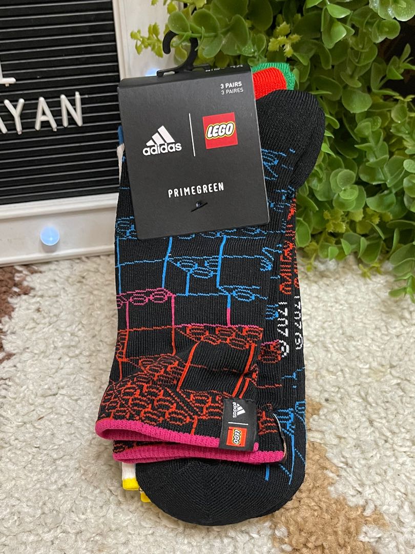 Wow!! Authentic ADIDAS collaboration LEGO - cool socks, Babies & Kids ...