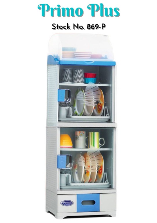 ZOOEY (869-P) Primo Plus Dish Cabinet / Dish Organizer, Furniture ...