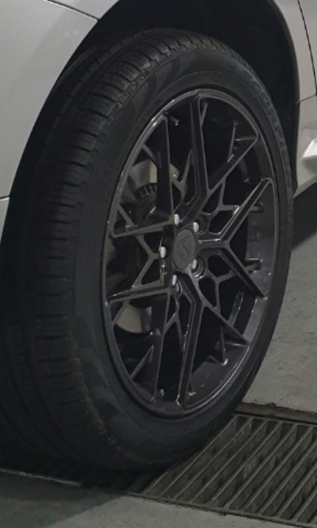 20" custom forged rims 5x108, Car Accessories, Tyres & Rims on Carousell