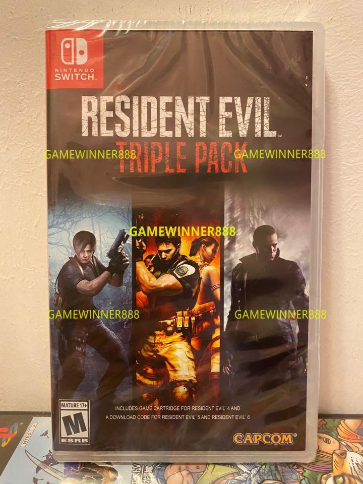 全新 Switch NS遊戲 生化危機456合集 三重包 RESIDENT EVIL TRIPLE PACK 美版中英文版, 電子遊戲, 電子遊戲, Nintendo 任天堂 - Carousell