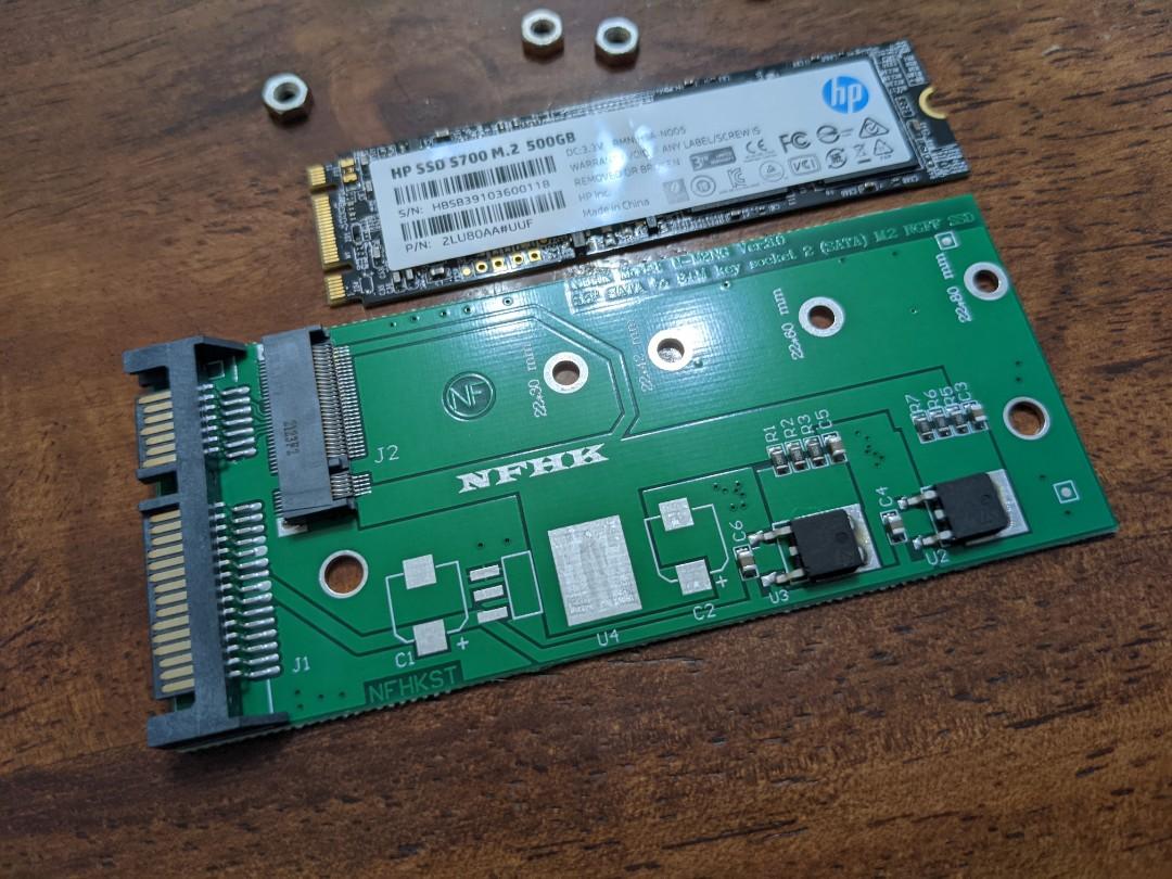 Adapter M.2 SATA SSD TO 2.5INCH SATA CONNECTOR, Computers & Tech, Parts ...