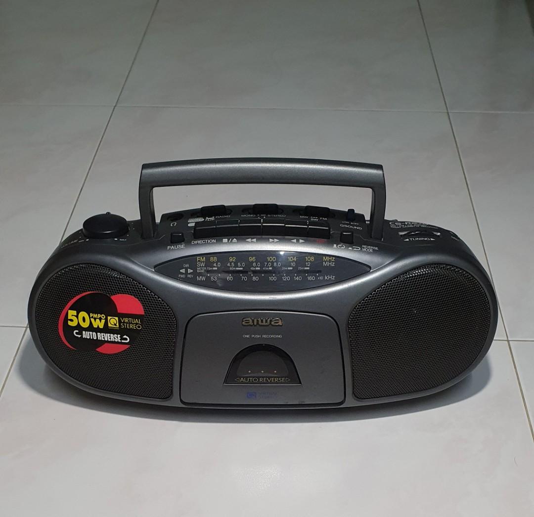 AIWA Auto reverse radio/tape recorder, Audio, Portable Music Players on ...